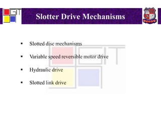 Planer & Slotter | PPT