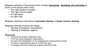 Manpower Planning | PPTX