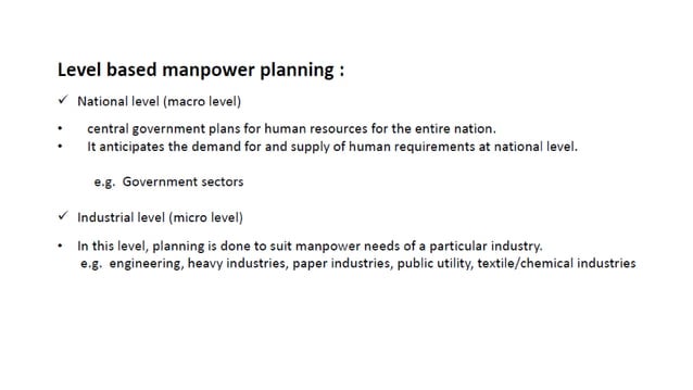Manpower Planning | PPTX