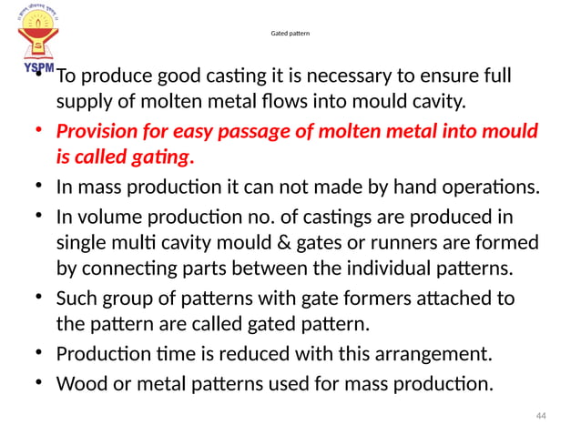 Manufacturing Process 1: Metal Casting Process | PPT