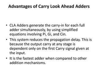 carry maskable look ahead adder for approximate computing | PPT