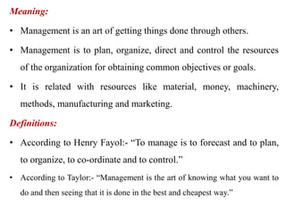 Nature of Management in Principle of Management.pptx