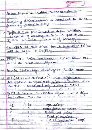 Microprocessor Number system, 8085 Architecture and addressing modes | PDF