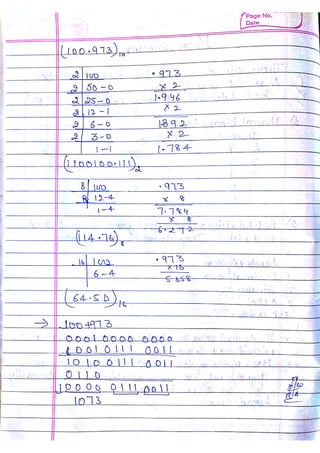 Microprocessor Number system, 8085 Architecture and addressing modes | PDF