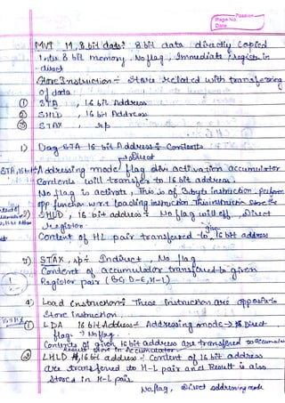 Microprocessor Number system, 8085 Architecture and addressing modes | PDF