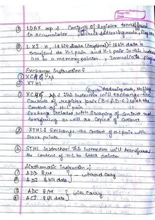 Microprocessor Number system, 8085 Architecture and addressing modes | PDF