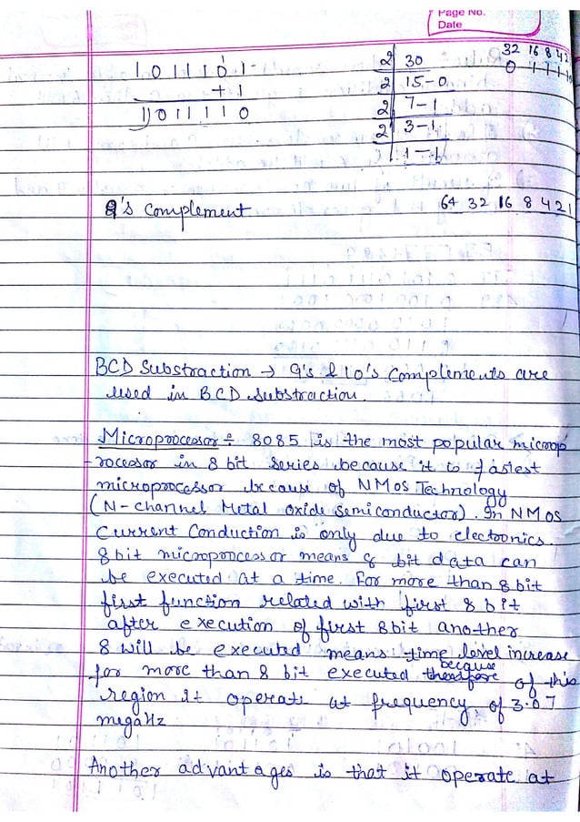 Microprocessor Number system, 8085 Architecture and addressing modes | PDF