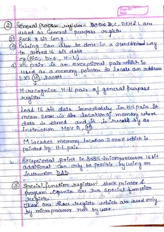 Microprocessor Number system, 8085 Architecture and addressing modes | PDF