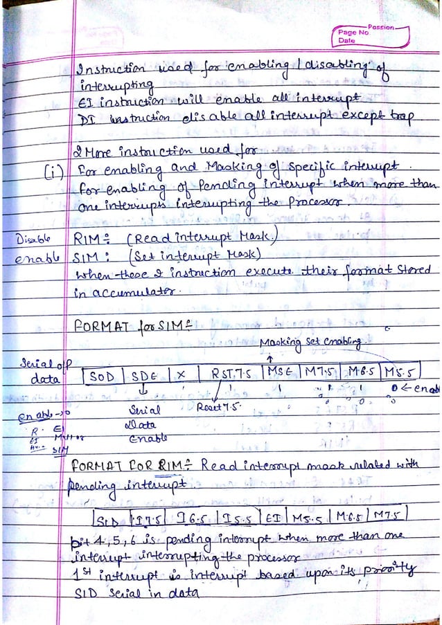Microprocessor instruction set, interrupts and programming | PDF