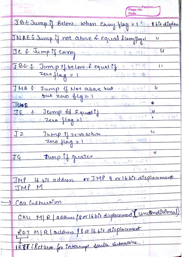 Microprocessor 8086 architecture and 8086 instruction | PDF