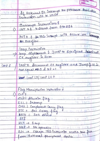 Microprocessor 8086 architecture and 8086 instruction | PDF