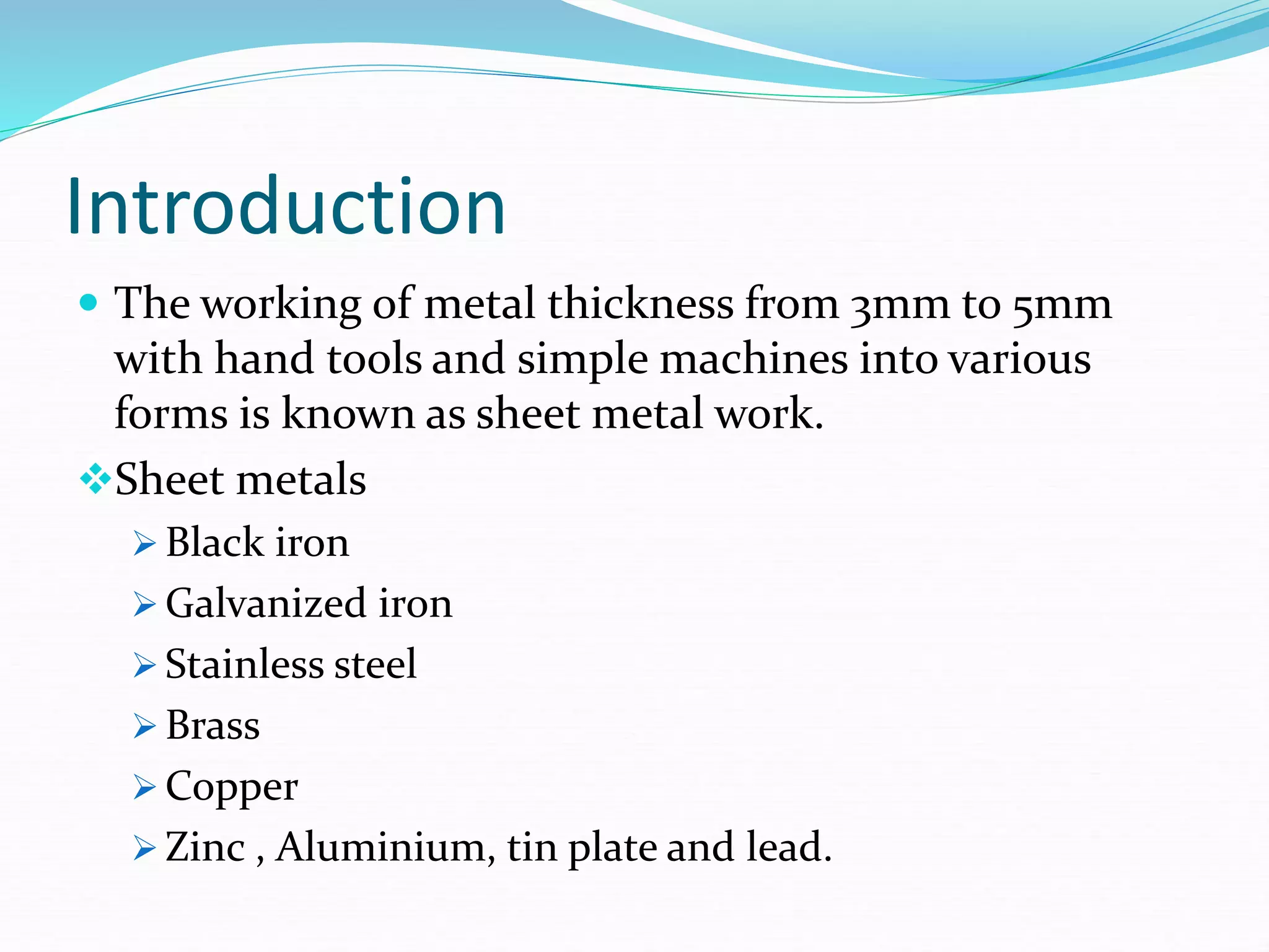 SHEET METAL PROCESS | PPT