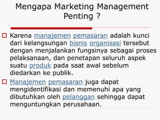 Manajemen Pemasaran | PPT