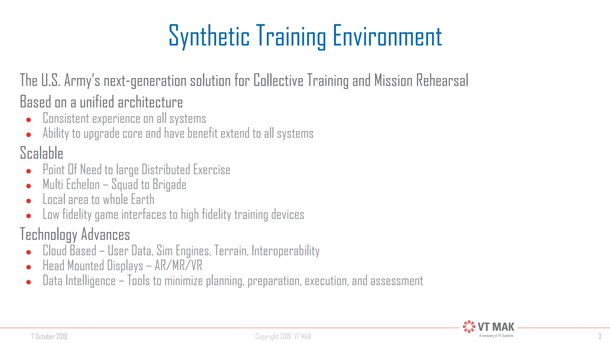 Common Synthetic Training Environment for US Army Simulation | PDF