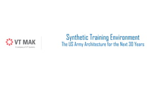 Common Synthetic Training Environment for US Army Simulation | PDF