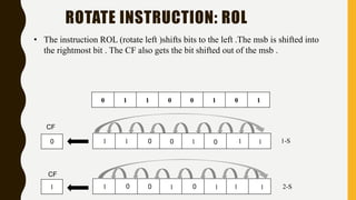 Logical, Shift, and Rotate Instruction | PPTX