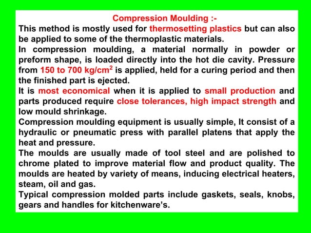 Plastic Manufacturing Process of manufacturing practices | PPT