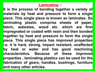 Plastic Manufacturing Process of manufacturing practices | PDF