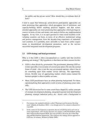 Why is Local Economic Development so difficult, and what can we do to ...