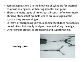 Honing, Lapping & Electroplating | PPTX