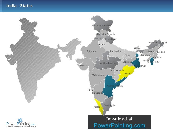 Editable India Map Powerpoint Free Download - gameimperiauniverse