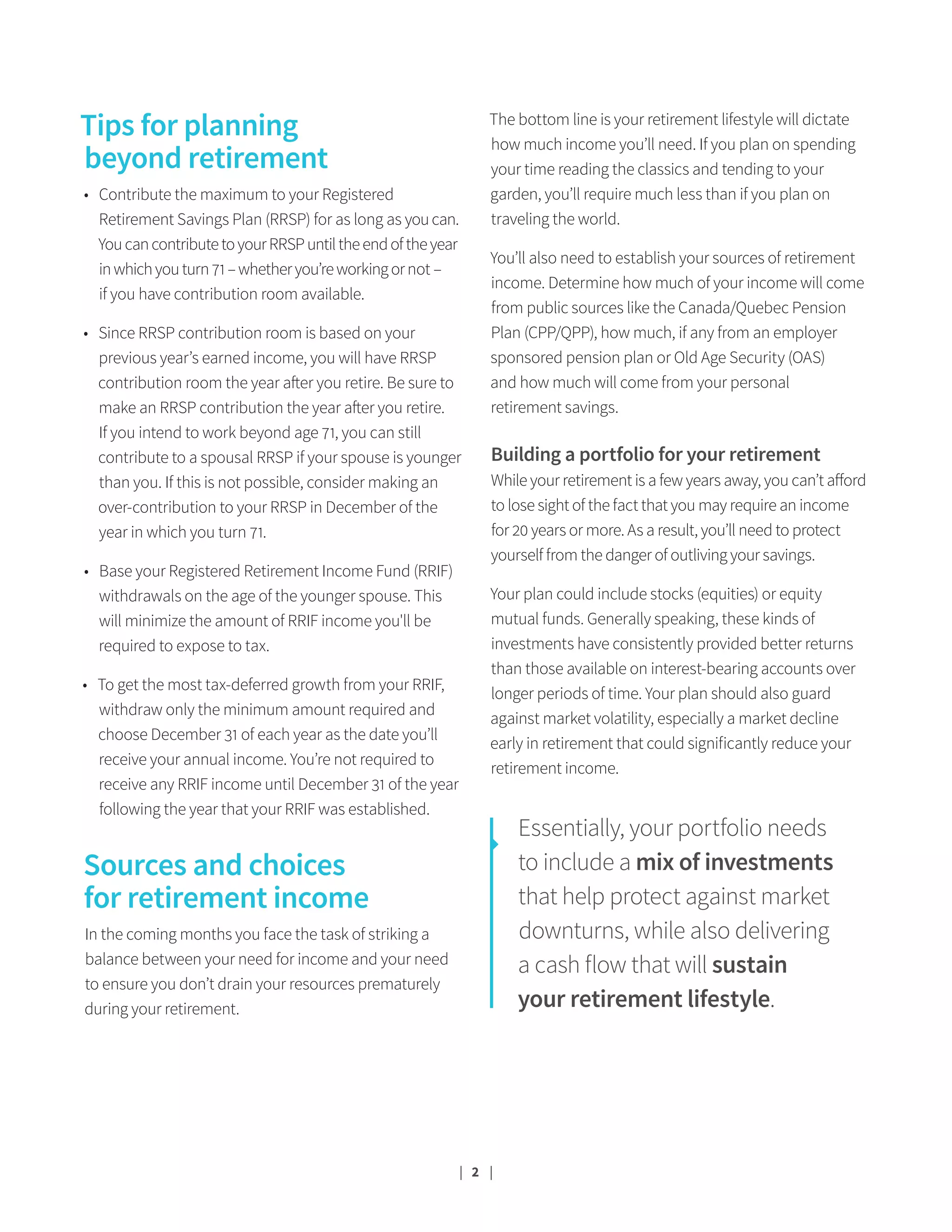 Retirement: What you need to know to retire successfully | PDF