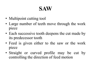 Types of Sawing Machines | PPTX