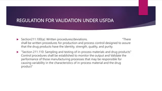 Types of Validation and Government Regulations | PPTX