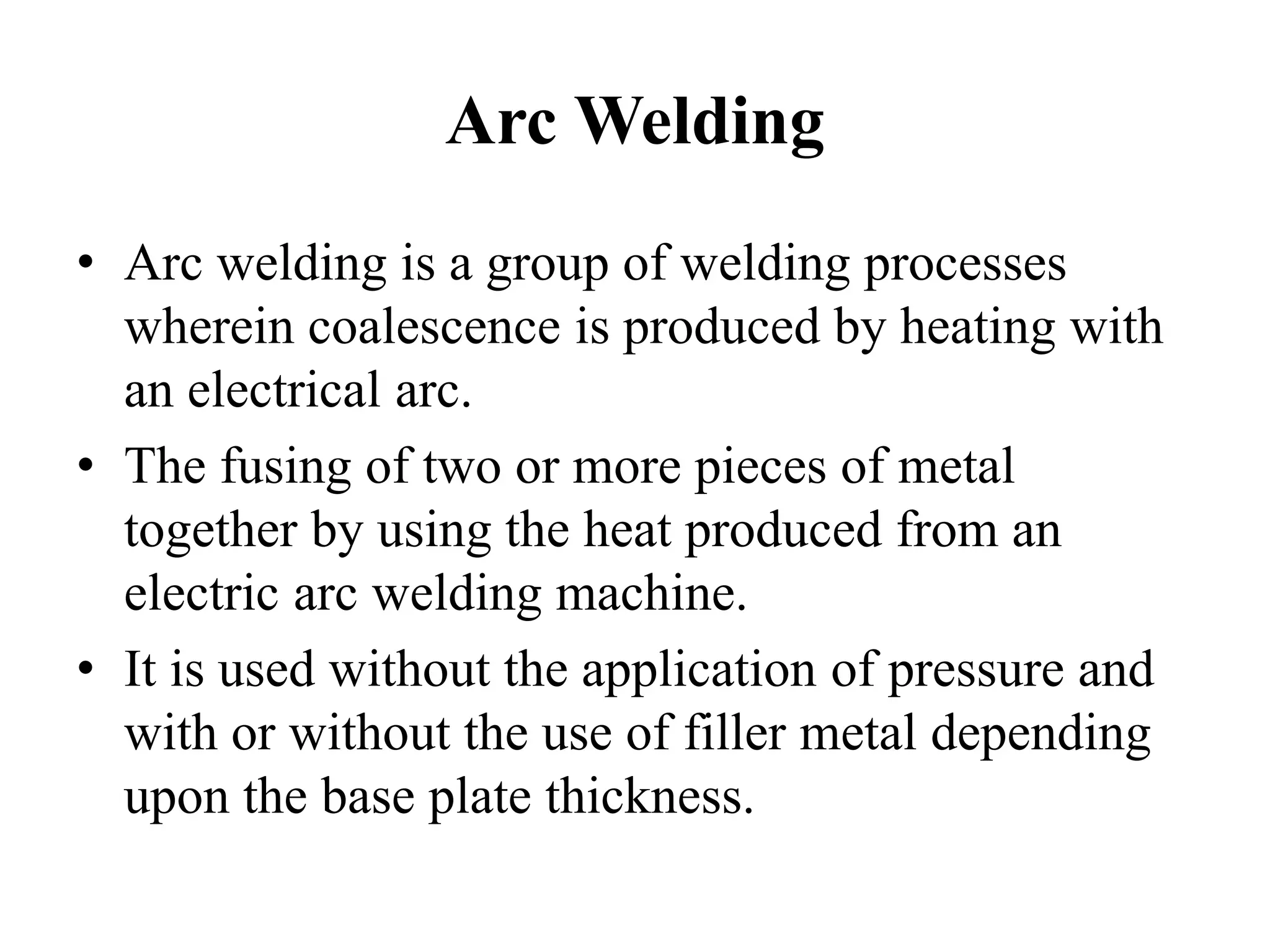 Manufacturing Processes (Arc Welding) | PPTX | Chemistry | Science