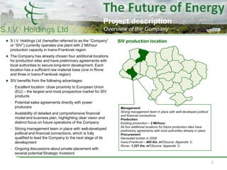 SIV Management Presentation 2010 | PPTX