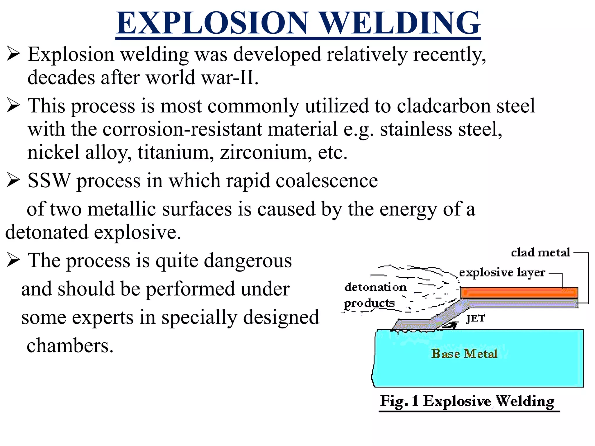 FRICTION AND EXPLOSION WELDING | PPT