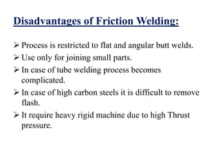 FRICTION AND EXPLOSION WELDING | PPTX