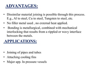 FRICTION AND EXPLOSION WELDING | PPTX