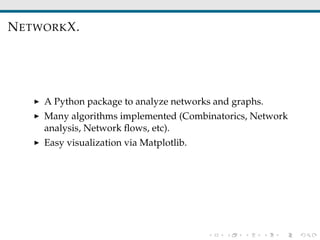 Mp26 : A Quick Introduction to NetworkX | PPT