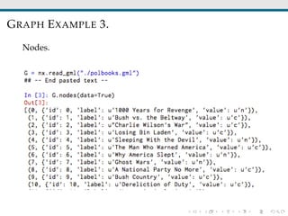 Mp26 : A Quick Introduction to NetworkX | PPT