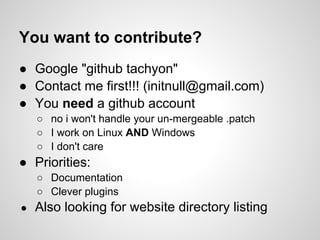 Mp26 : Tachyon, sloppiness is bliss | PPT