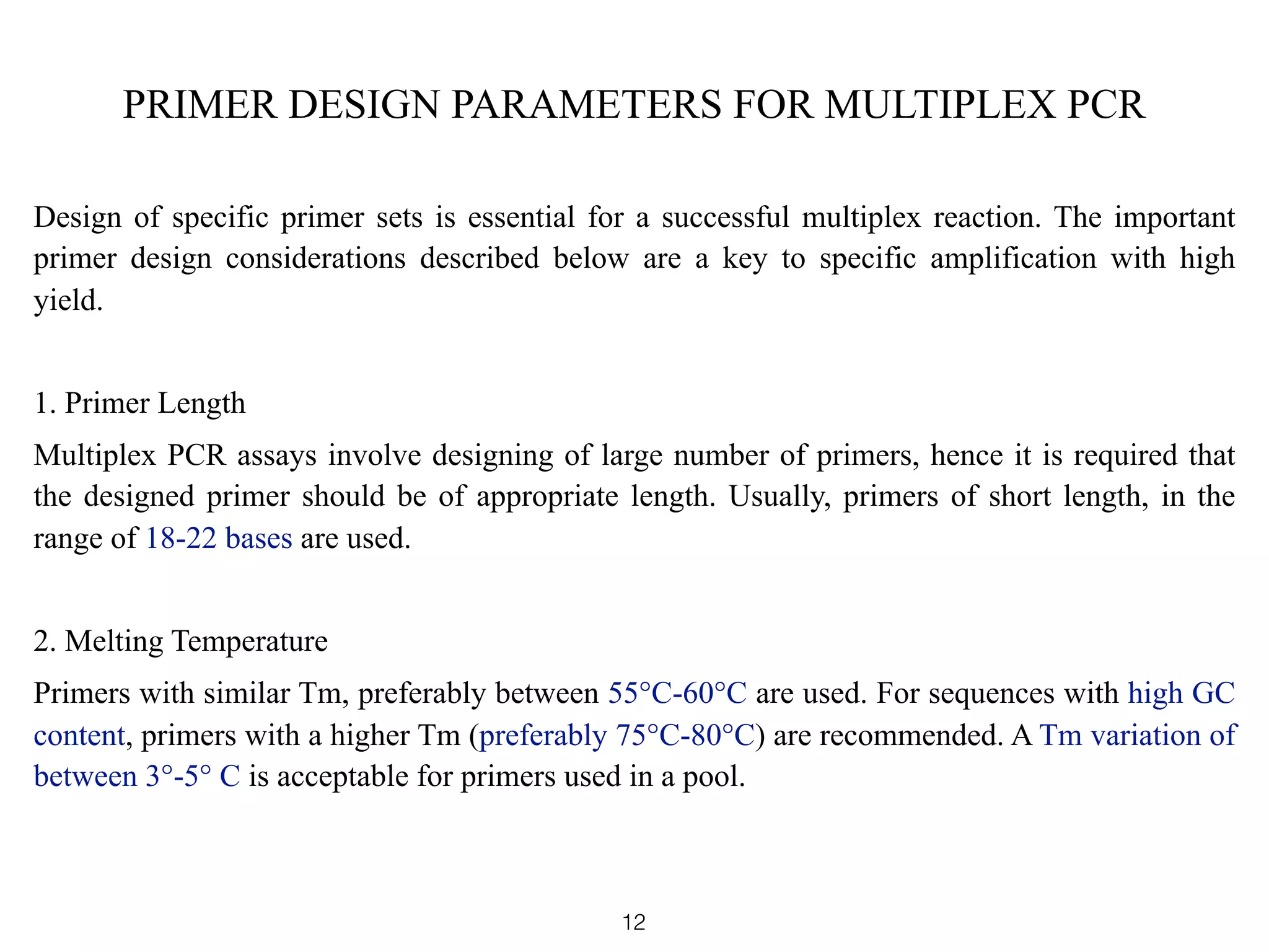 Multiplex PCR and its Applications | PDF