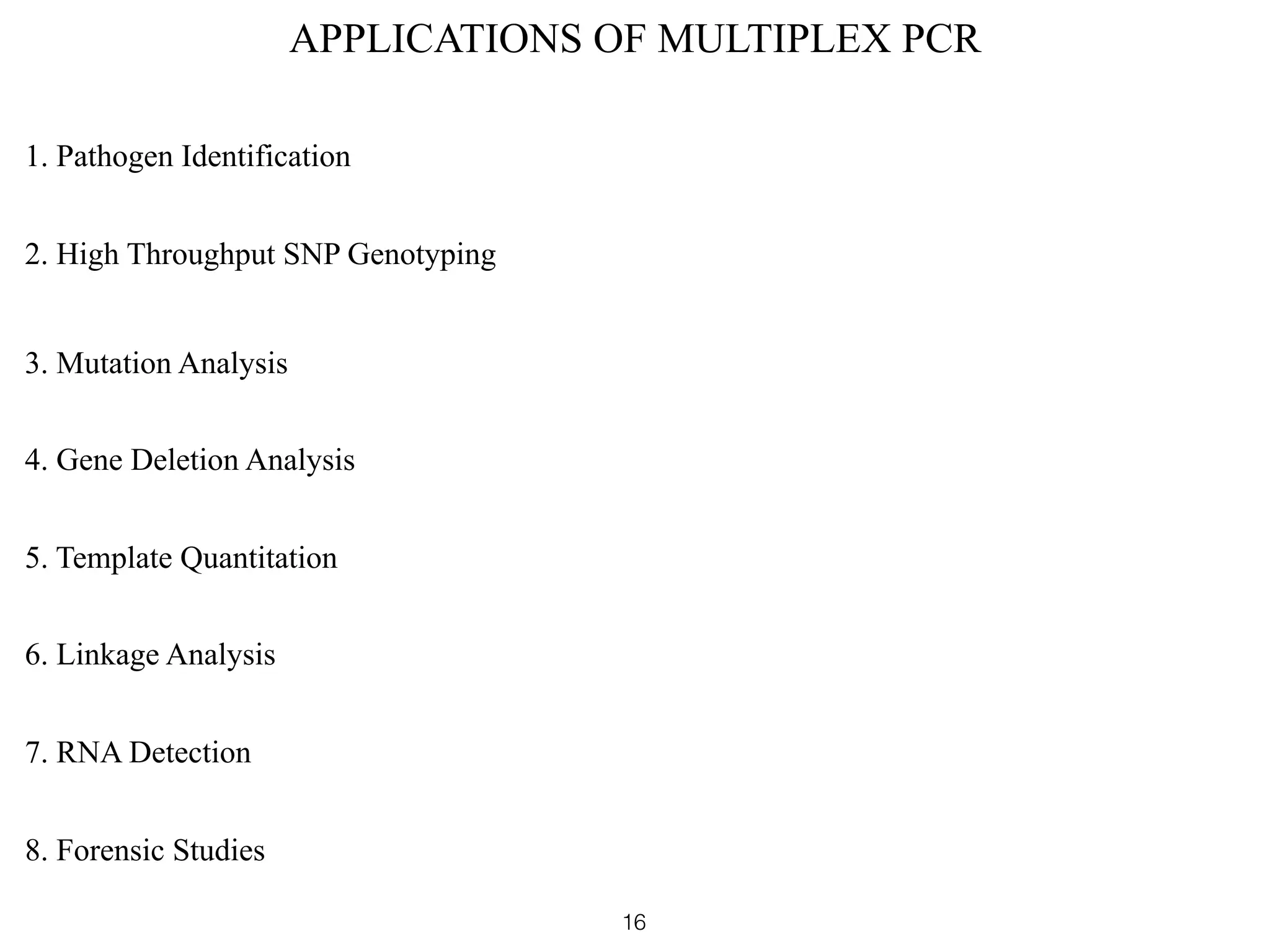 Multiplex PCR and its Applications | PDF