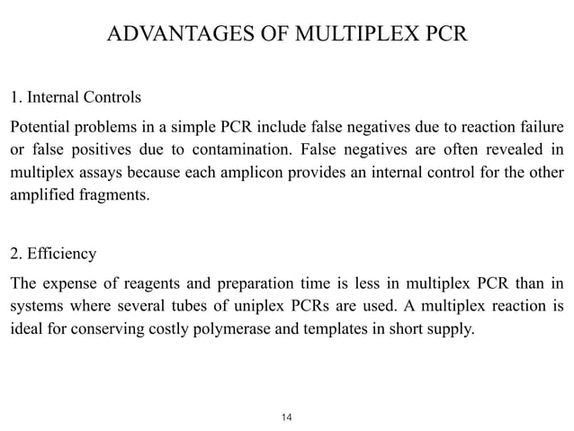 Multiplex PCR and its Applications | PDF
