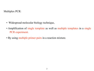 Multiplex PCR and its Applications | PDF