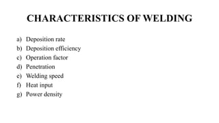 Welding Processes | PPTX