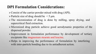 Ppt on dry powder inhalers | PPTX