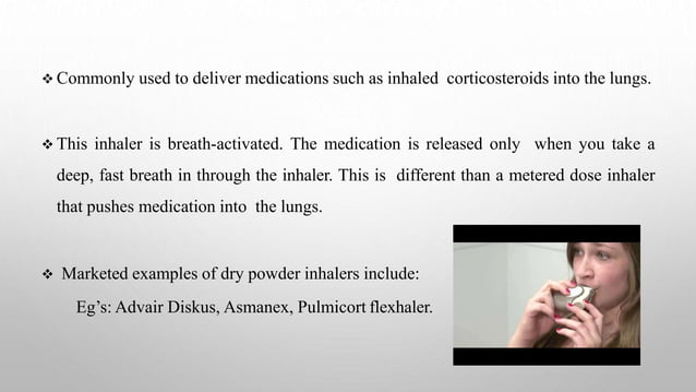 Ppt on dry powder inhalers | PPTX