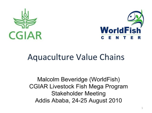 Aquaculture Value Chains | PPT | Agriculture | Industries
