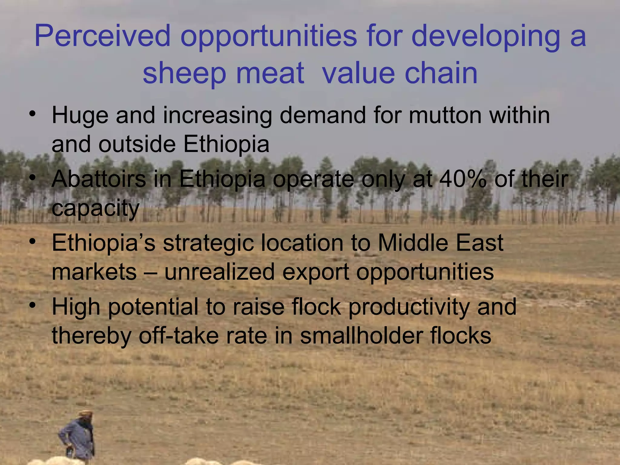 From Value Chains to Technology Platforms: The example of sheep meat ...