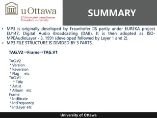 Mp3 Encoding Core Implementation | PPTX