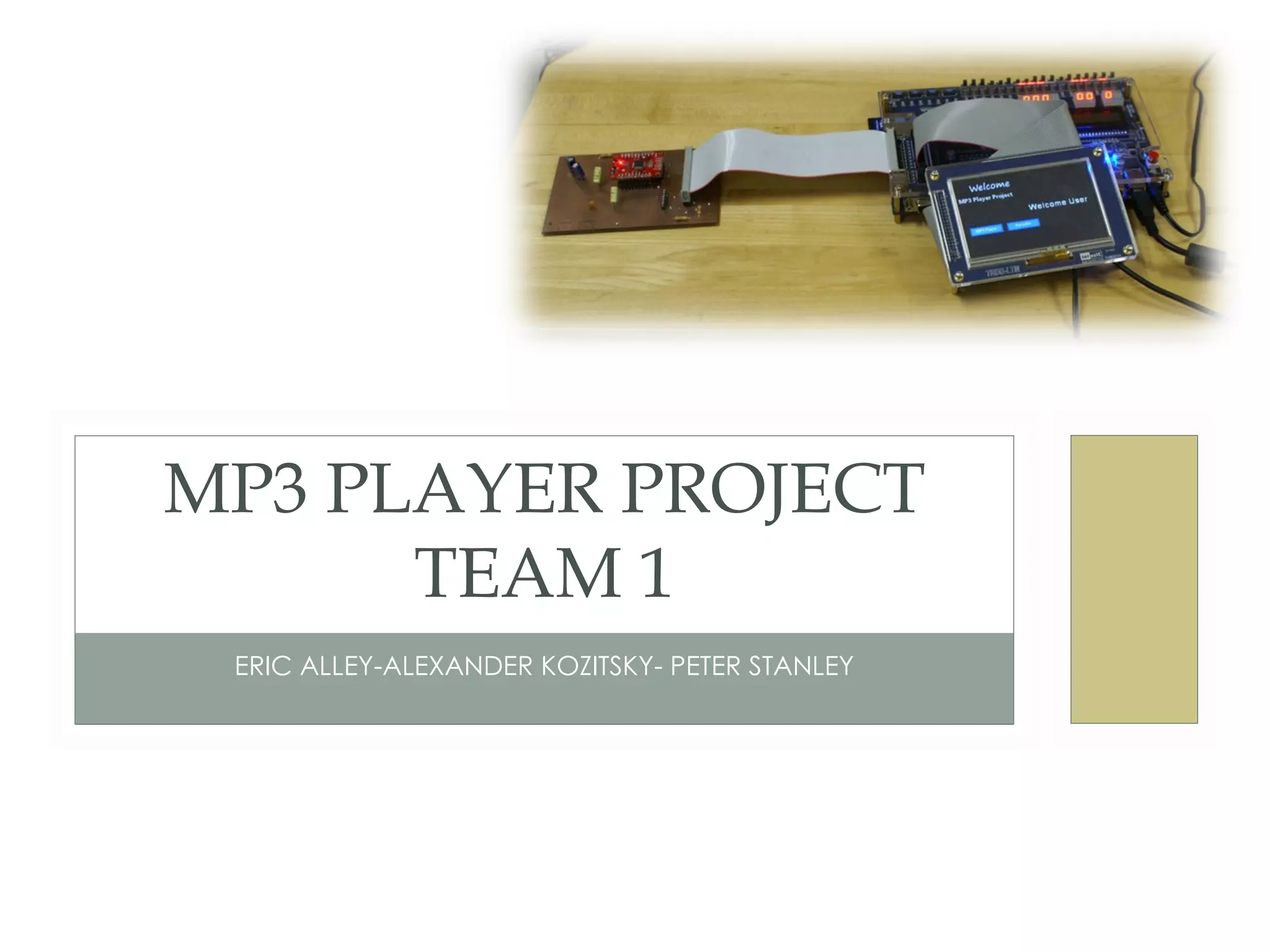 Mp3 player project presentation | PPT