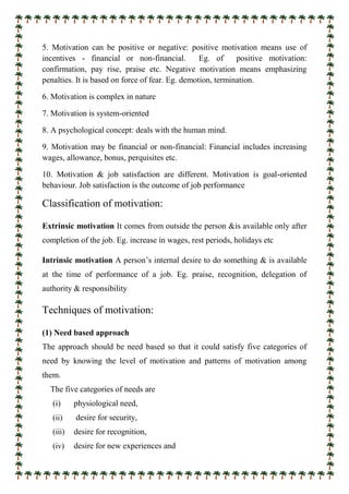 Motivation and behaviour | PDF