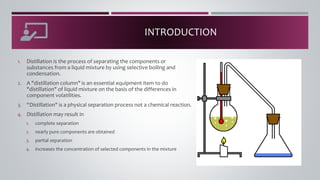 MP5040 Lecture 11,12.pdf- distillation process | PPT
