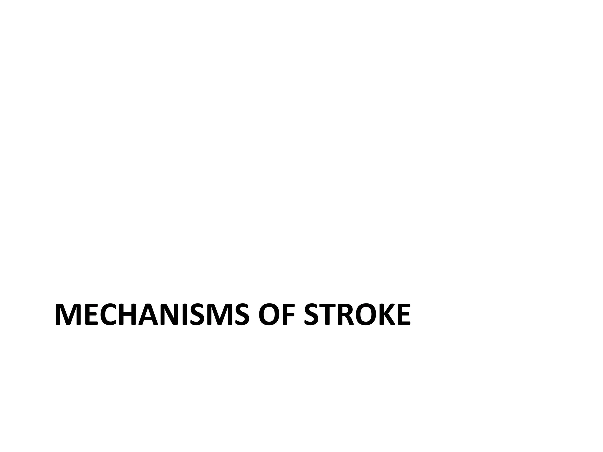 Pathophysiology of ISchemic Stroke | PPTX